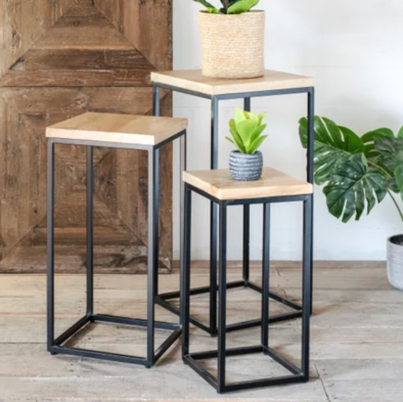 Mango Wood Plant Stands – Market 52 Mango Wood Plant Stands – Market 52